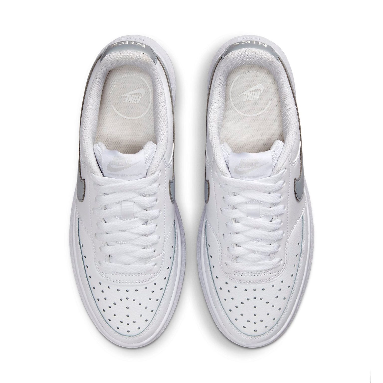 Nike Court Vision Alta 'White Metallic Platinum' Sneakers - Sneakitex